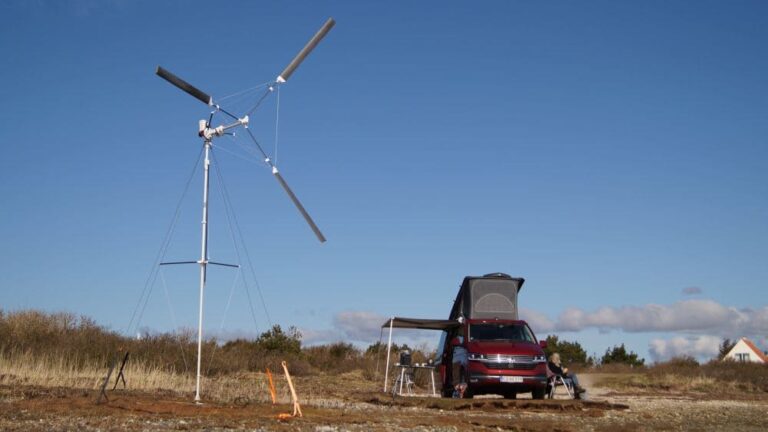 Mini-Windrad 200 Watt fürs Camping | KiteX Wind Catcher: